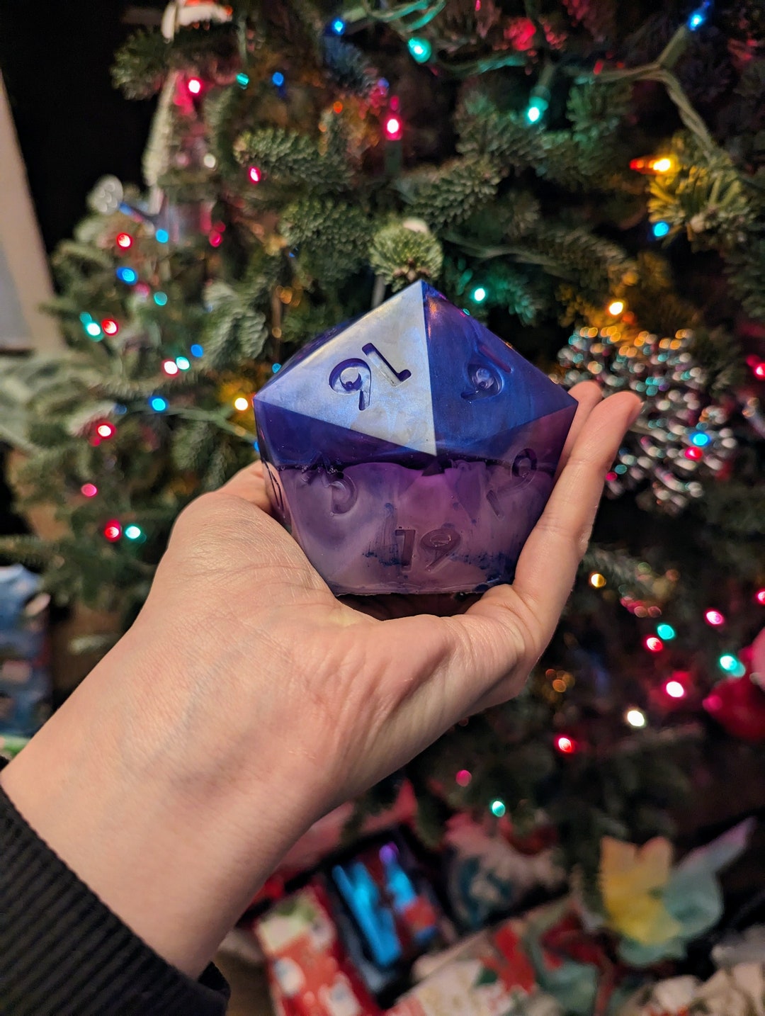Custom D20 Staff Topper 101 MILLIMETER GIANT CHONK Game Master Gift ...