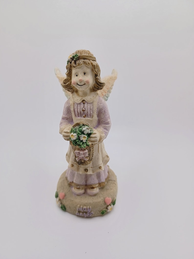Vintage Angel / Spring Angel / Angel Figurine / May / Angel With Wings ...