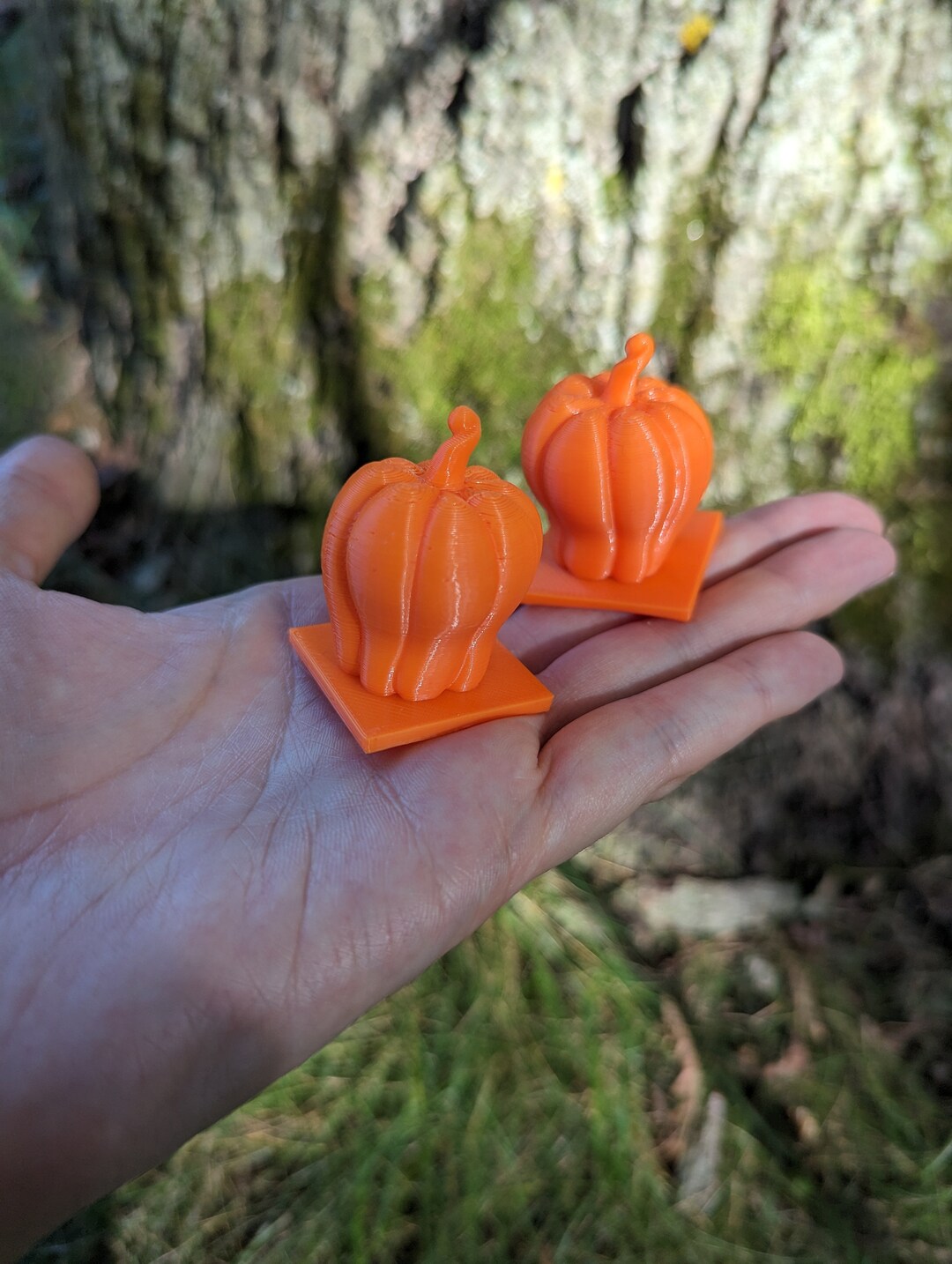 Orange PLA Pumpkins Tiny 3d Printed Pumpkins PLA Squash Autumn Pumpkins ...