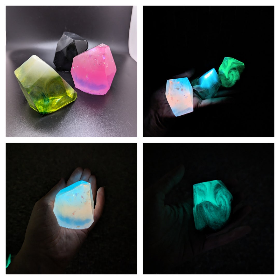 Custom Glow Crystal Resin Glow Crystal Wizard Staff Topper UV Reactive ...