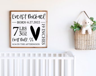 Custom Birth Stat Svg - Etsy