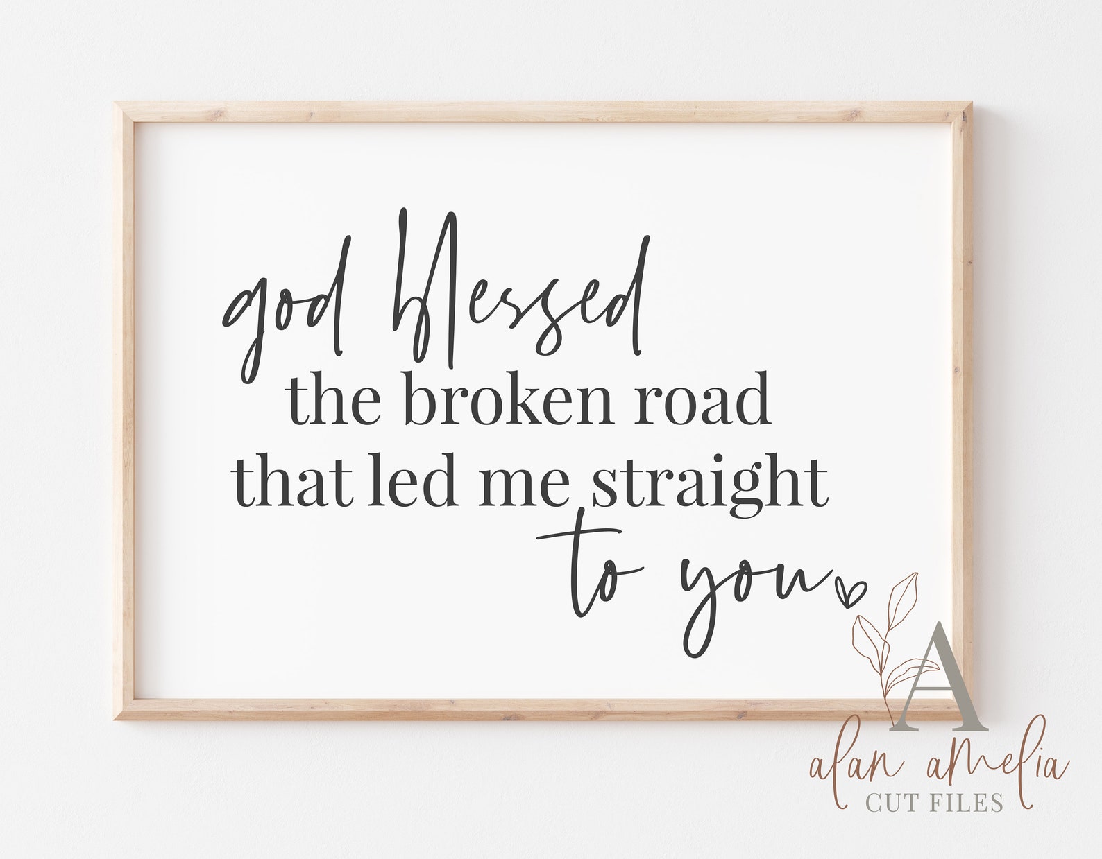 God Blessed the Broken Road SVG Rascal Flatts Lyrics Svg | Etsy
