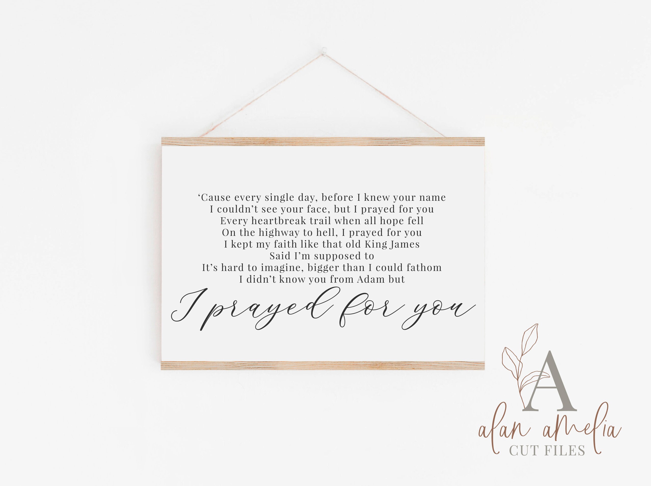 Prayed For You SVG Matt Stell Lyrics Svg Country Music Svg | Etsy