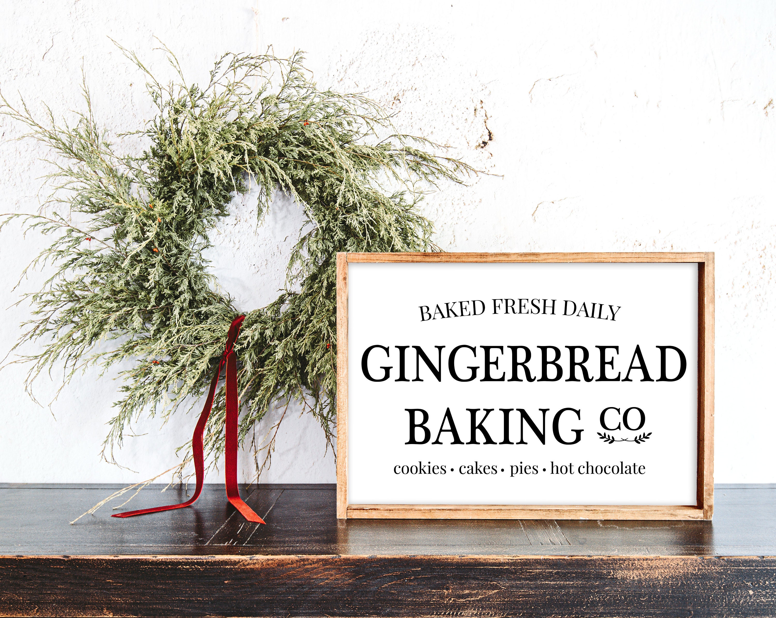 Gingerbread Baking Co Svg Christmas Svg Holiday Cut File - Etsy