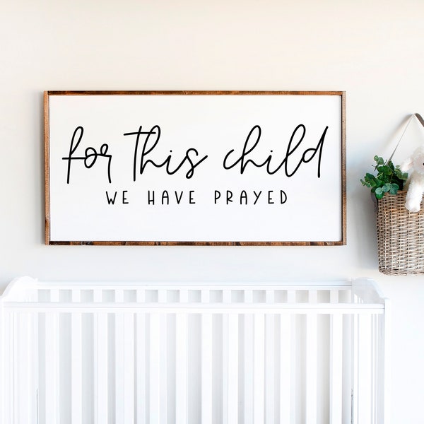 For This Child We Have Prayed - Etsy