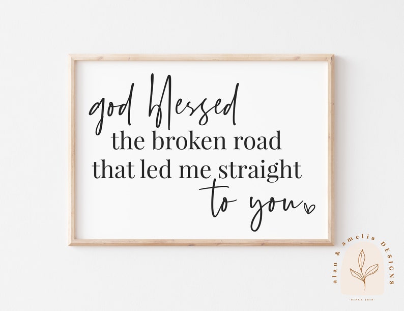 God Blessed the Broken Road SVG Rascal Flatts Lyrics Svg - Etsy