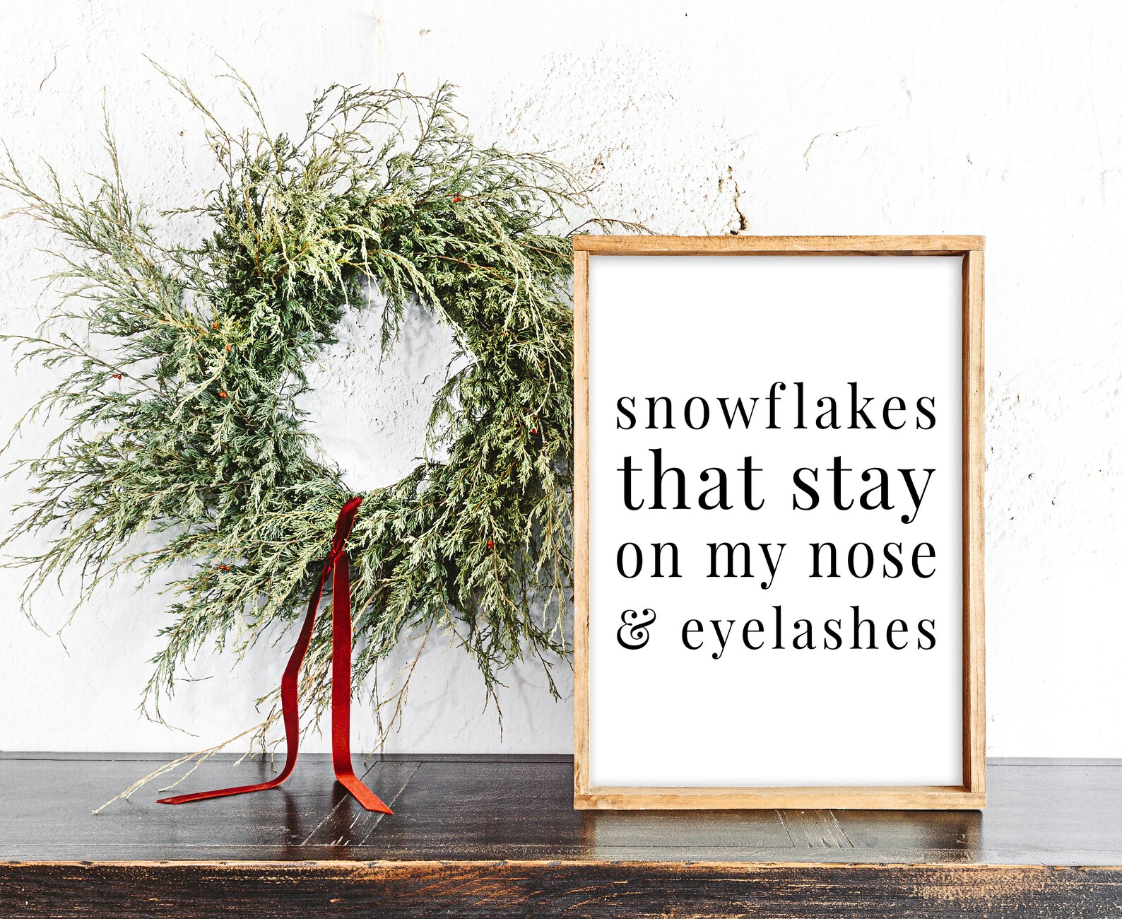 Snowflakes on My Nose SVG: Winter Holiday Cut File (digital Download ...