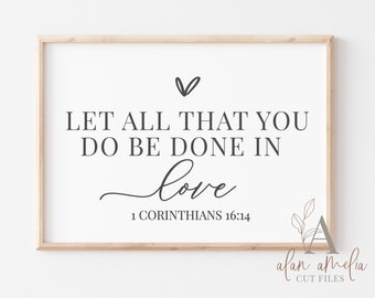 1 Corinthians 16 14 | Etsy