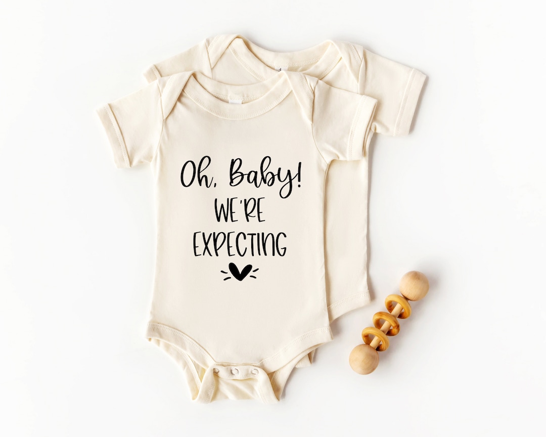 Surprise Pregnancy Reveal Onesie SVG CUT FILE | Oh Baby We're Expecting ...