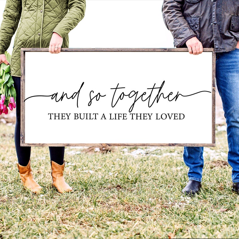 And so Together They Built a Life They Loved - Etsy