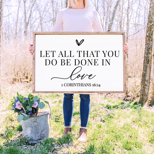 Let All That You Do Be Done in Love SVG 1 Corinthians 16:14 - Etsy