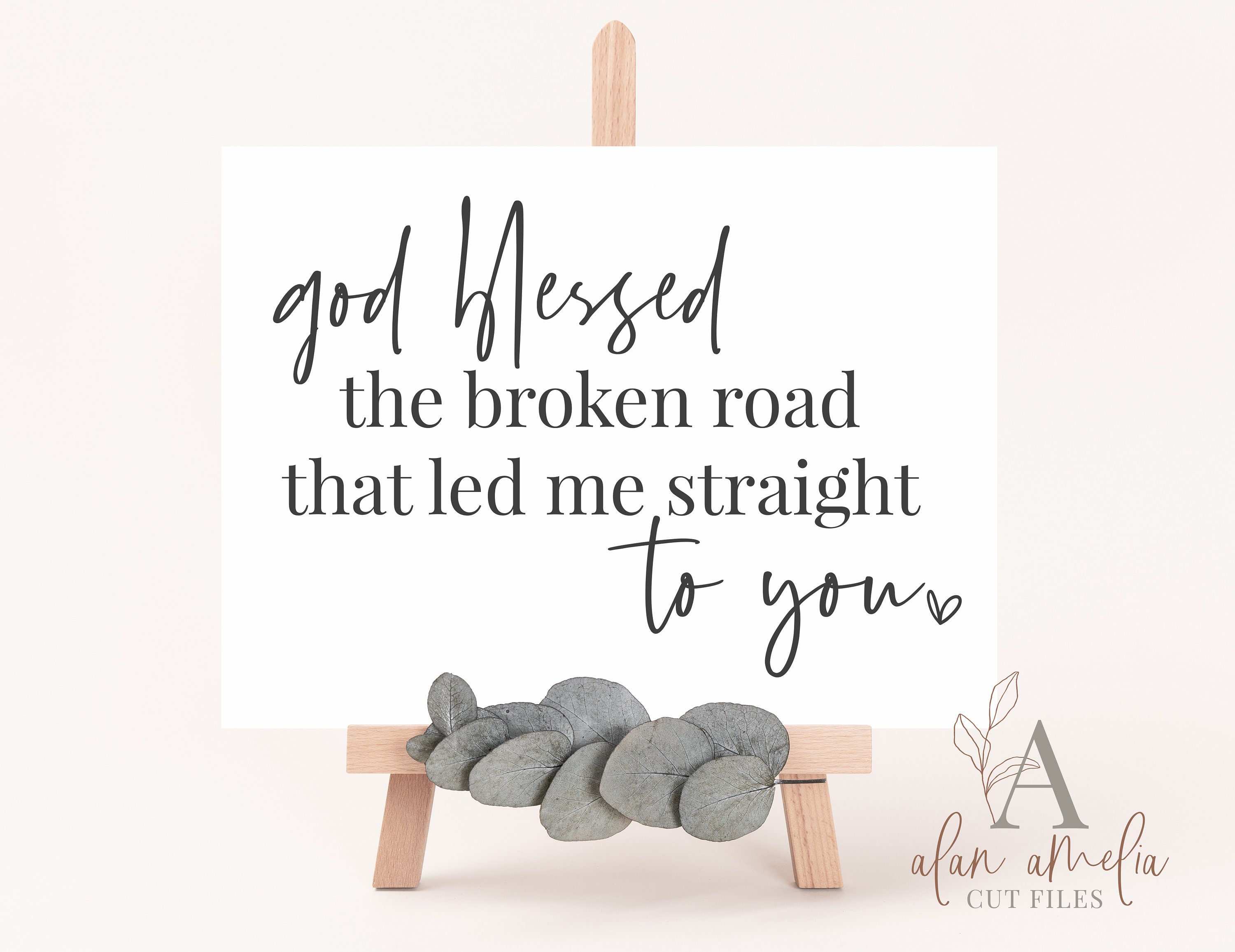 God Blessed the Broken Road SVG Rascal Flatts Lyrics Svg | Etsy