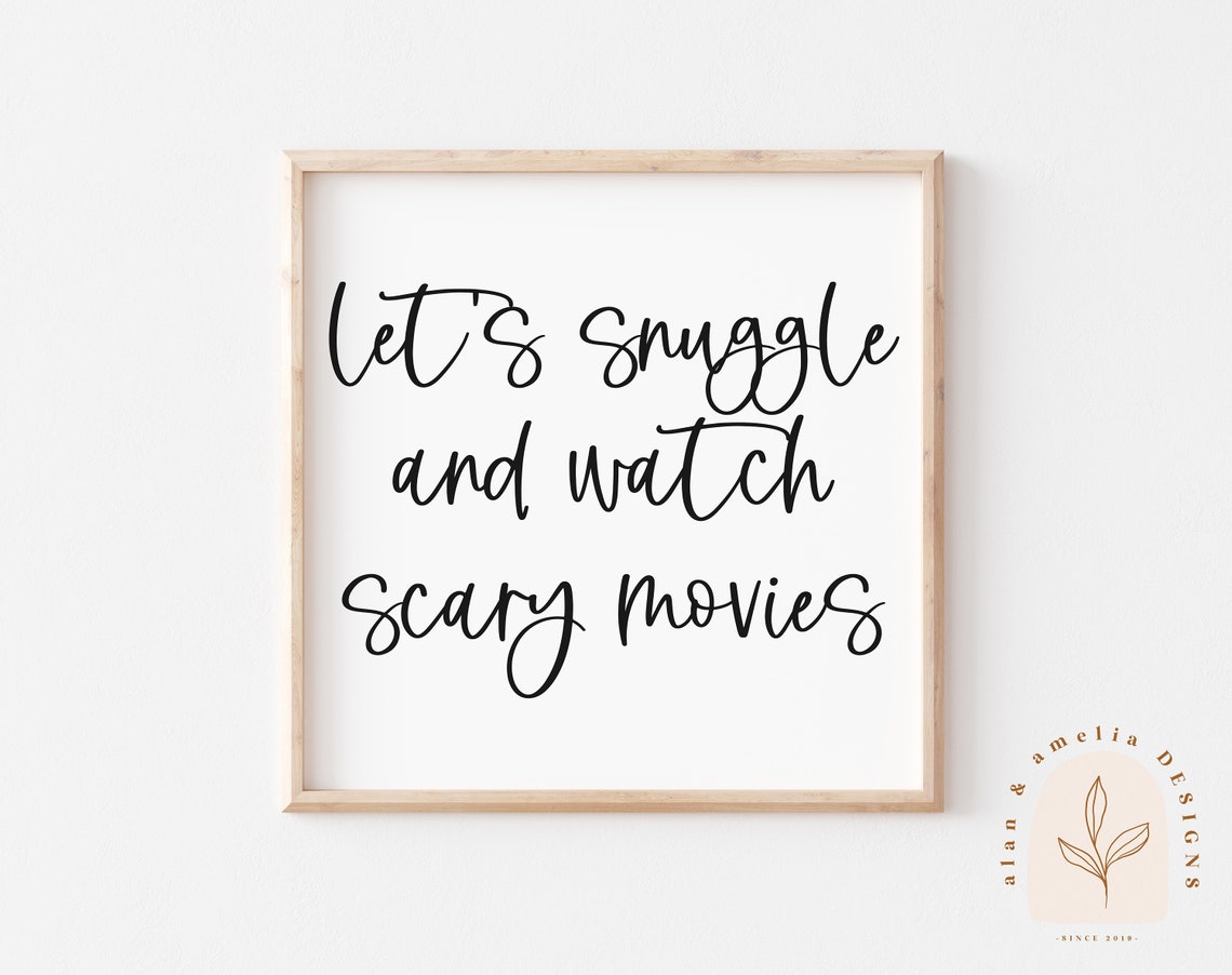 Let's Snuggle and Watch Scary Movies SVG Halloween - Etsy
