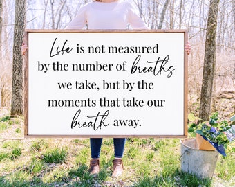 Life is Not Measured - Etsy