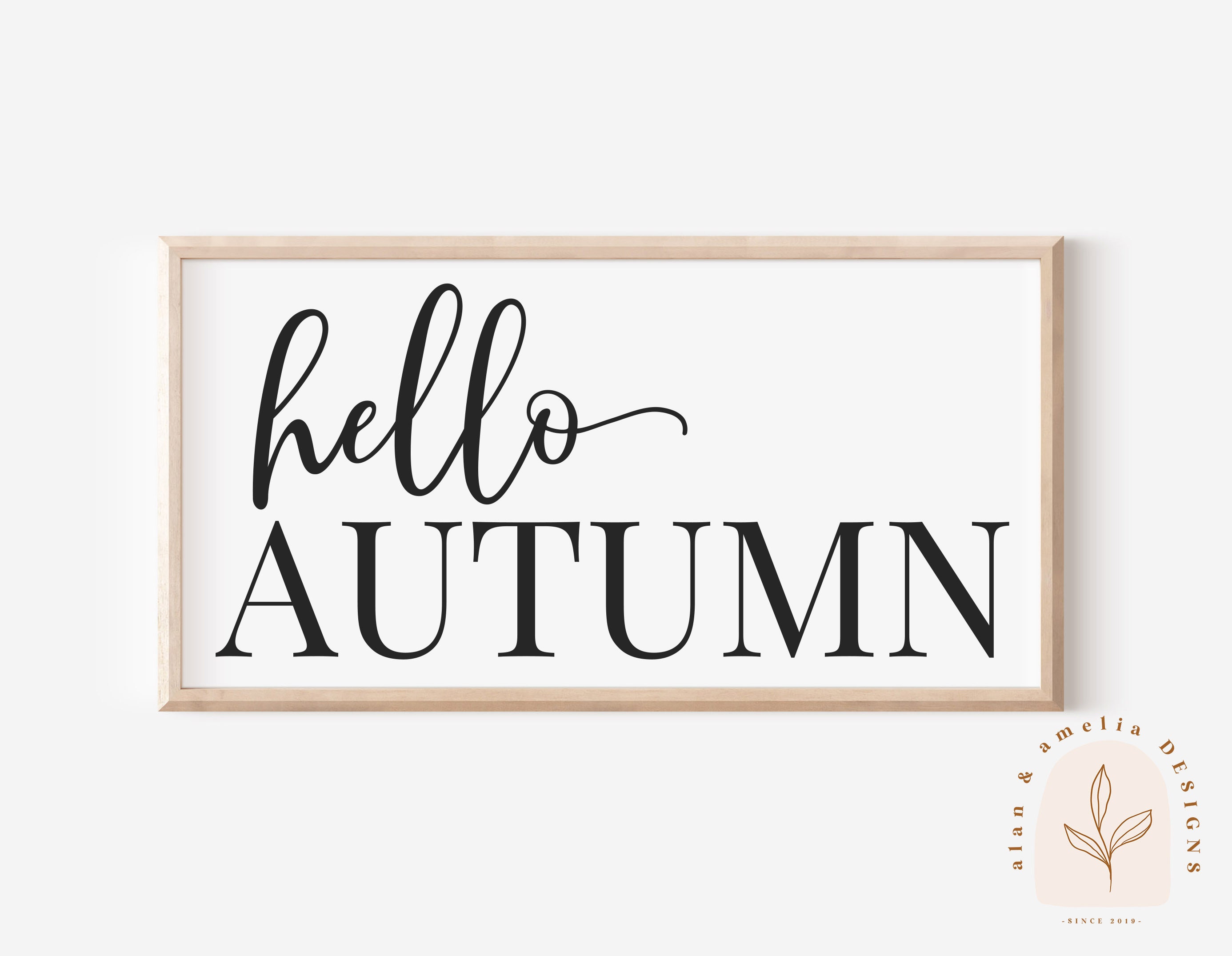 Hello Autumn SVG Autumn Wood Sign Svg Fall Sign Svg Fall - Etsy