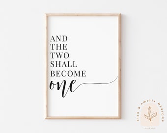 Two Shall Become One - Etsy
