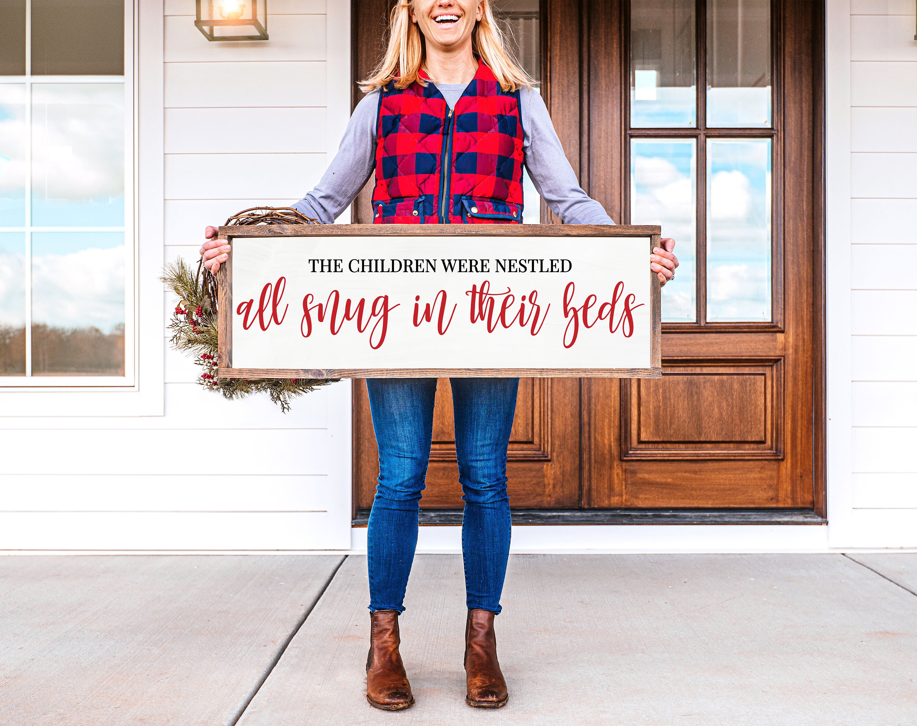 The Children Were Nestled All Snug in Their Beds SVG | Twas the Night ...