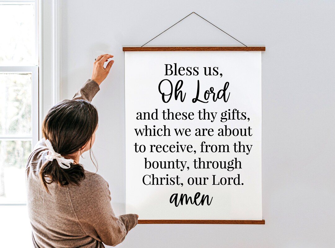 Bless Us O Lord SVG | Table Blessing Svg | Prayer Svg | Christian ...
