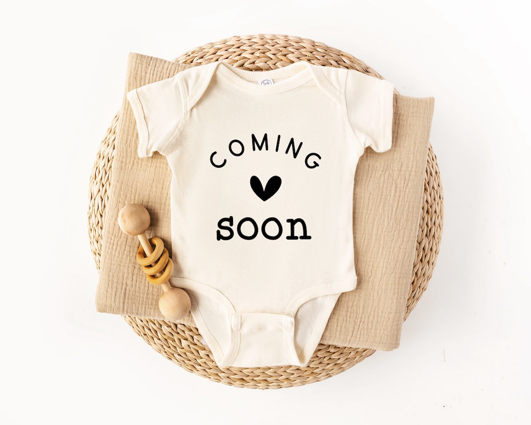 Minimalist Baby Announcement SVG: Coming Soon Cut File (digital Design ...