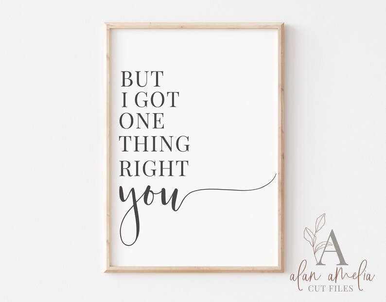 One Thing Right Lyrics SVG Kane Brown Svg Country Song Svg | Etsy