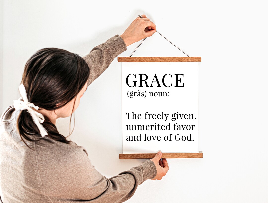 Grace Definition SVG | Scripture Svg | Definition Wall Art | Christian ...
