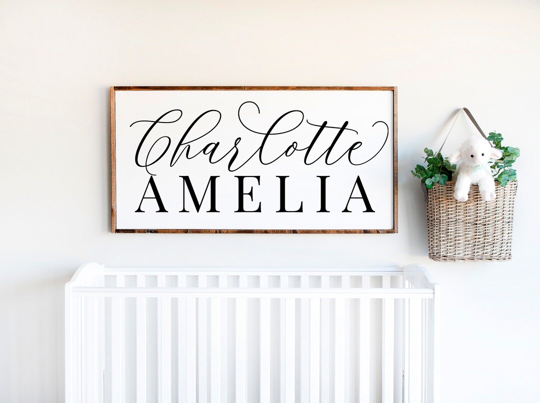 Personalized Baby Name SVG: Custom Nursery Sign Cut File & Printable ...