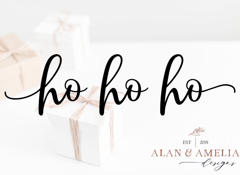 Ho Ho Ho SVG File Christmas Svg Holiday Cut File Santa | Etsy