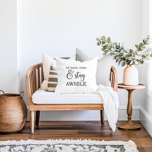 Sit Back Relax SVG: Stay Awhile Printable Wall Art (digital Download ...