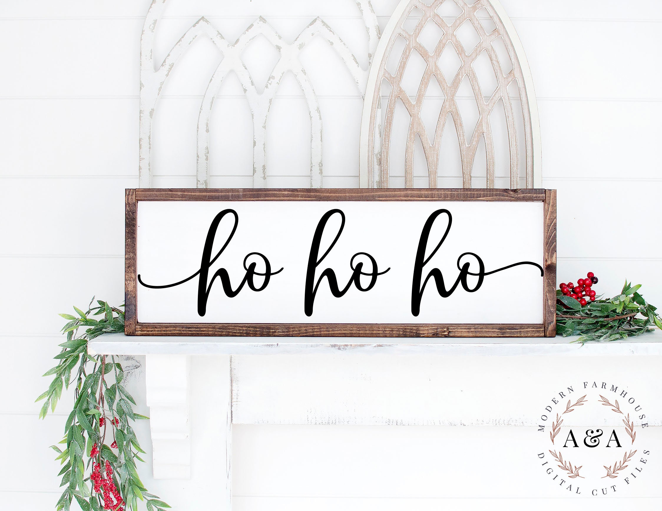 Ho Ho Ho SVG File Christmas Svg Holiday Cut File Santa | Etsy