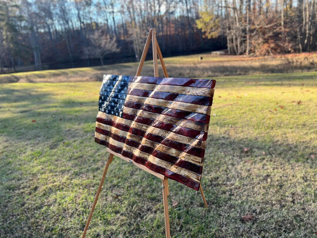 Hand Made Rustic Wavy Flag - Etsy