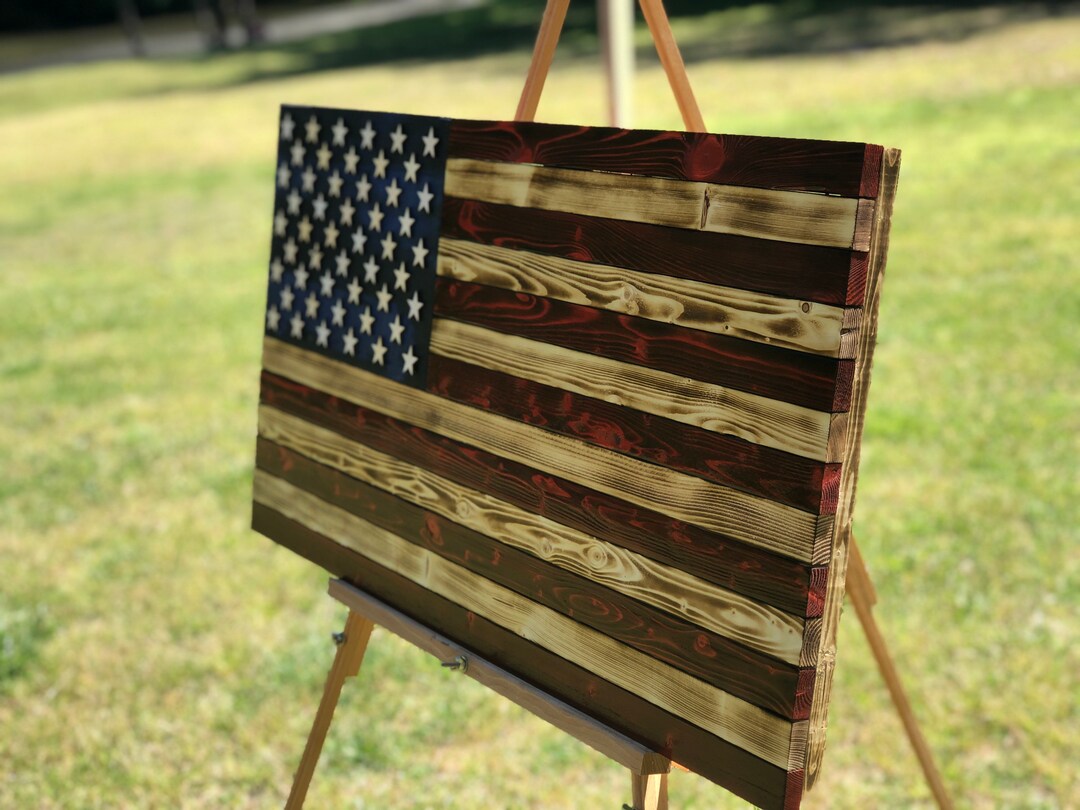 Rustic American Flag. - Etsy