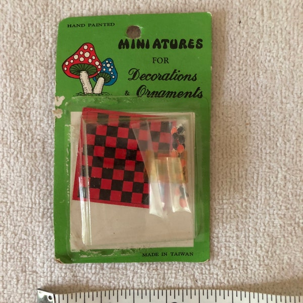 Miniature Checkers Game - Etsy