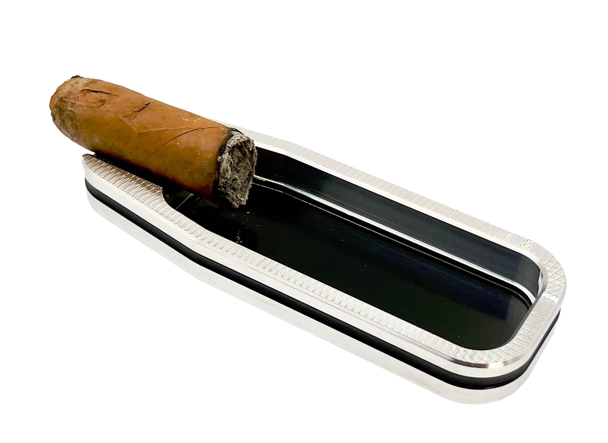 Aluminum Pocket Cigar Ashtray, Black Travel Cigar Ashtray, Black Cigar ...