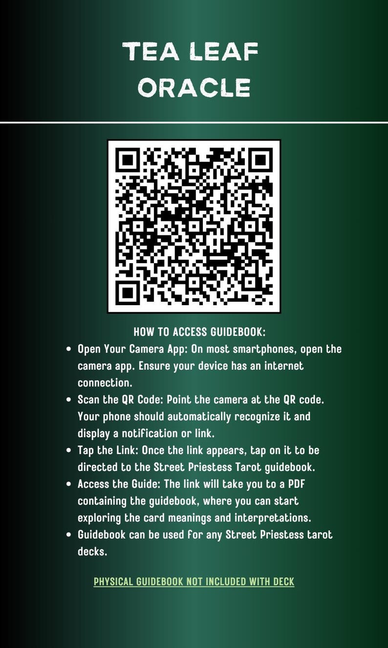 Tea Leaf Oracle Card Deck With Guidebook | 51 Tarot-sized Cards ...