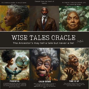 Wise Tales Oracle Deck | 77 Tarot-sized Cards | African American Black ...