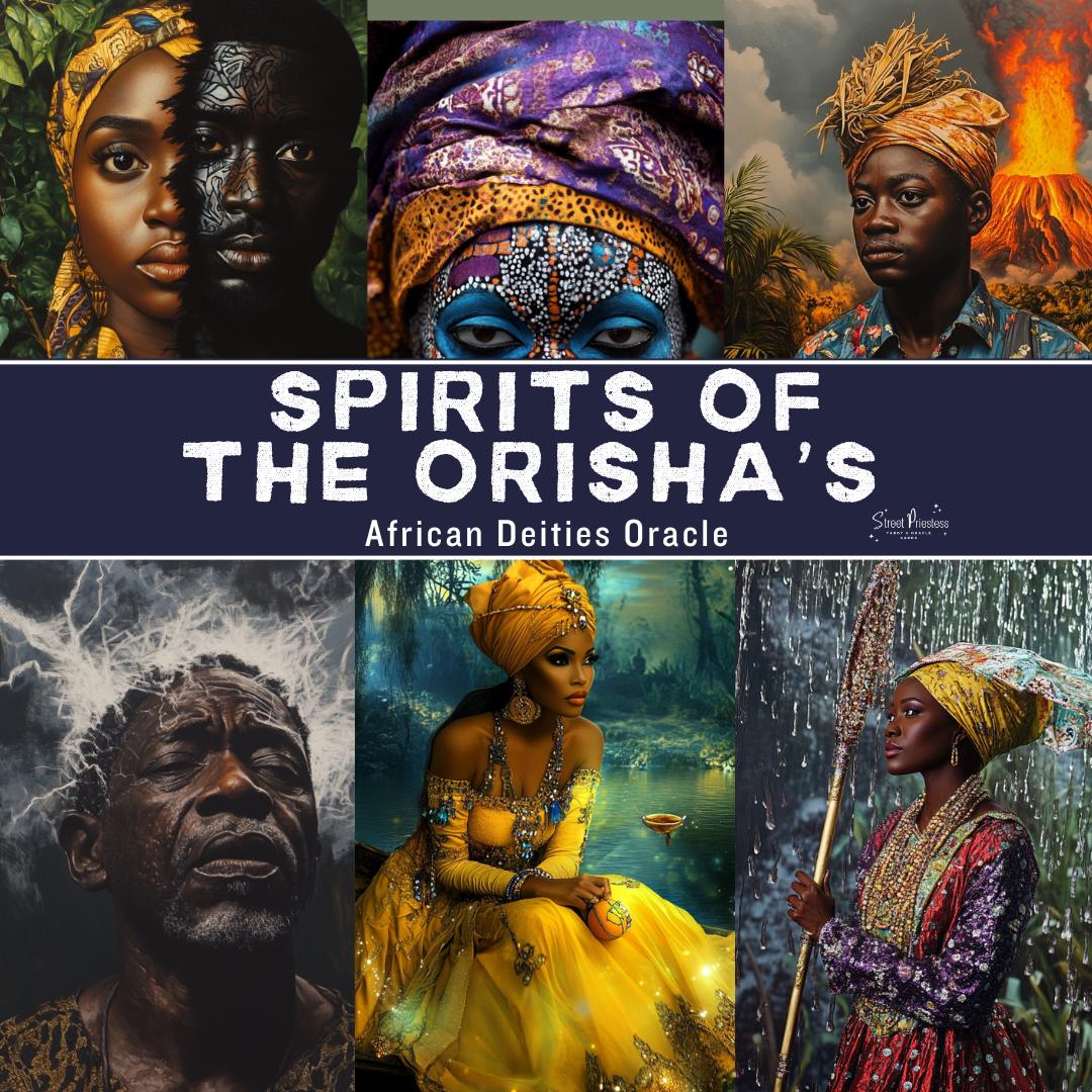 Spirits of the Orishas Oracle Deck With Digital Guide | 64 Tarot-sized ...