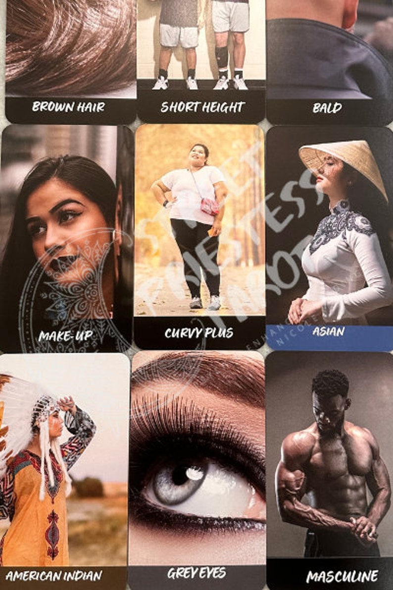 Physical Features Characteristics Oracle Cards Deck 78 Tarot Etsy