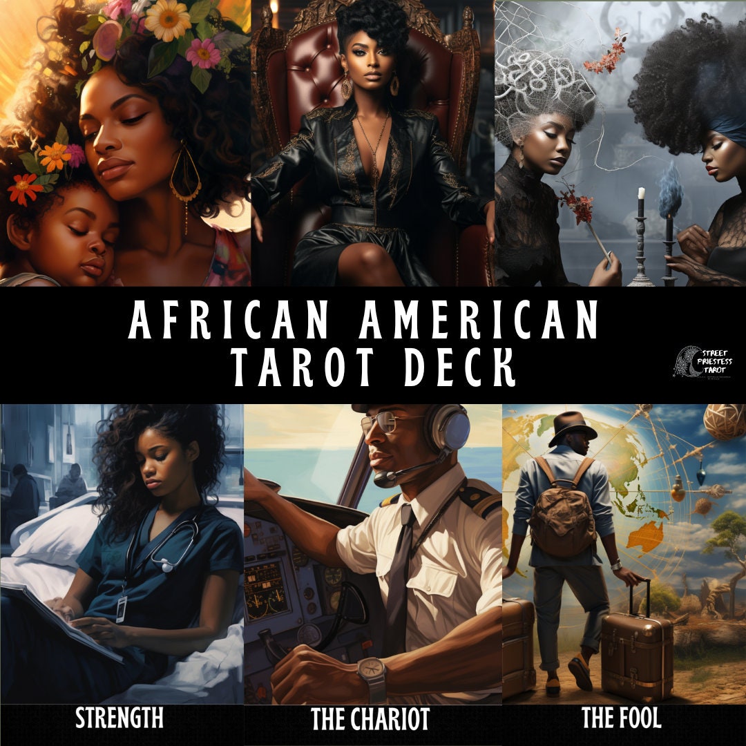 African American Tarot Deck Black People Images Divination Cards ...