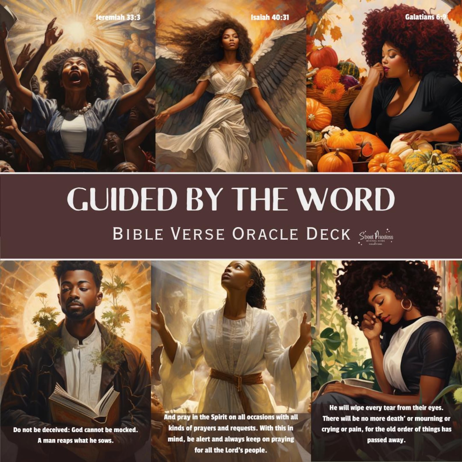 Guided by the Word Scripture Oracle Card Deck | 55 African American ...