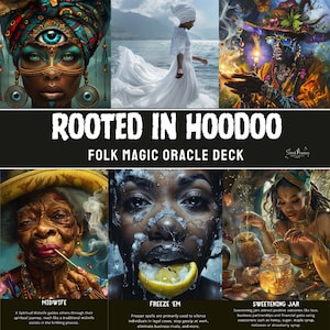 Rooted in Hoodoo Oracle Deck With Digital Guide | 70 Tarot-sized Cards ...
