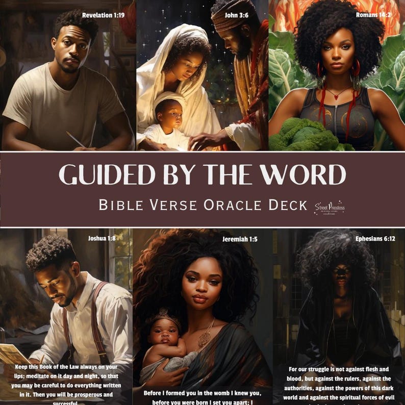 Guided by the Word Scripture Oracle Card Deck | 55 African American ...