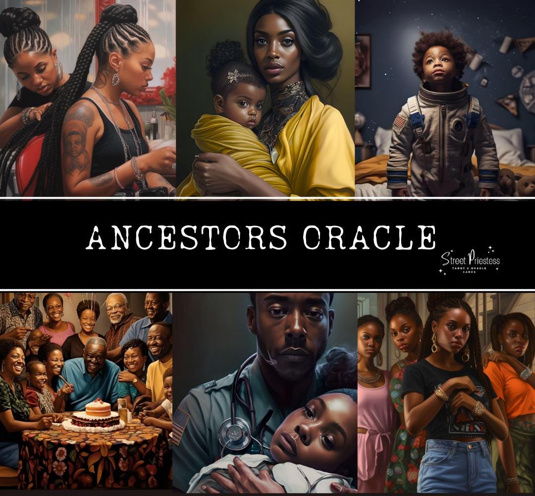 Ancestors Oracle Card Deck 54 Tarot Size Cards Black African American ...
