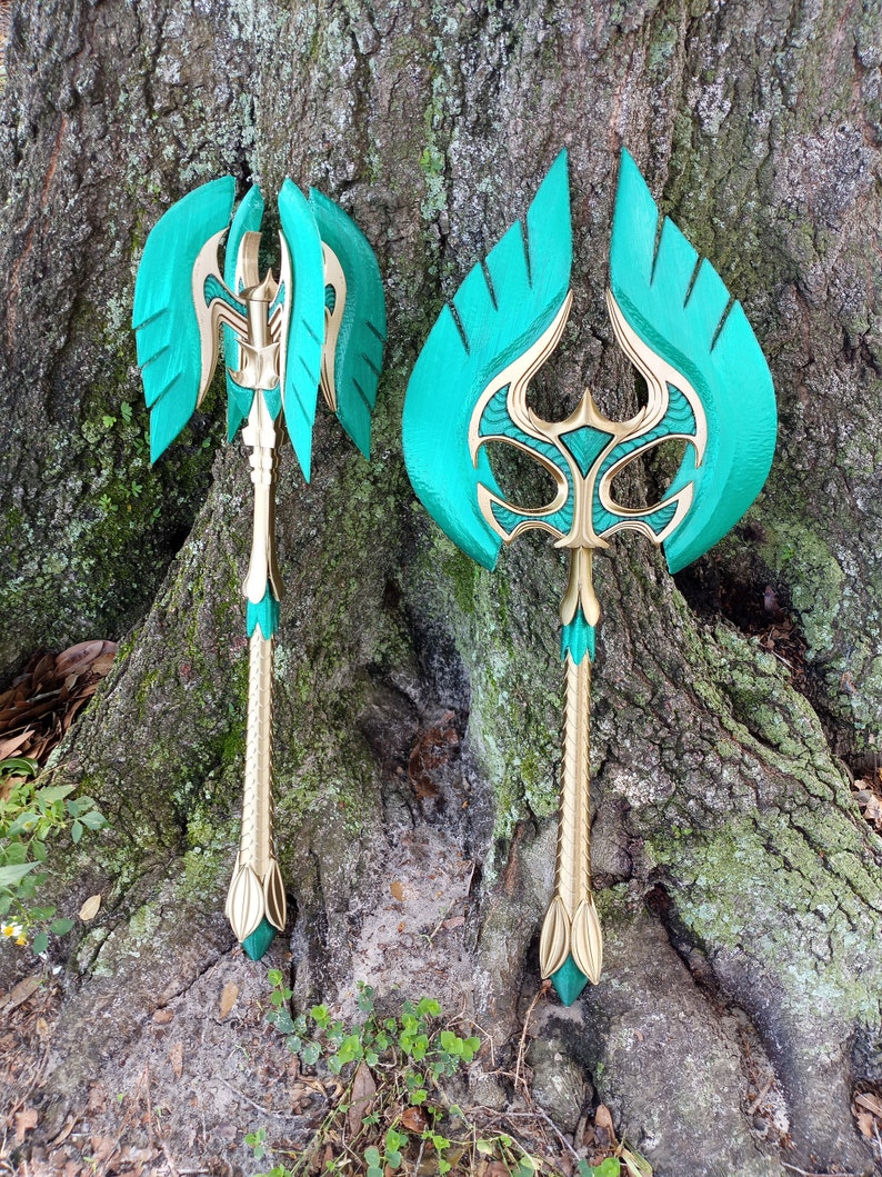 Skyrim's Glass War Axe 26 Long Full Size 3D - Etsy