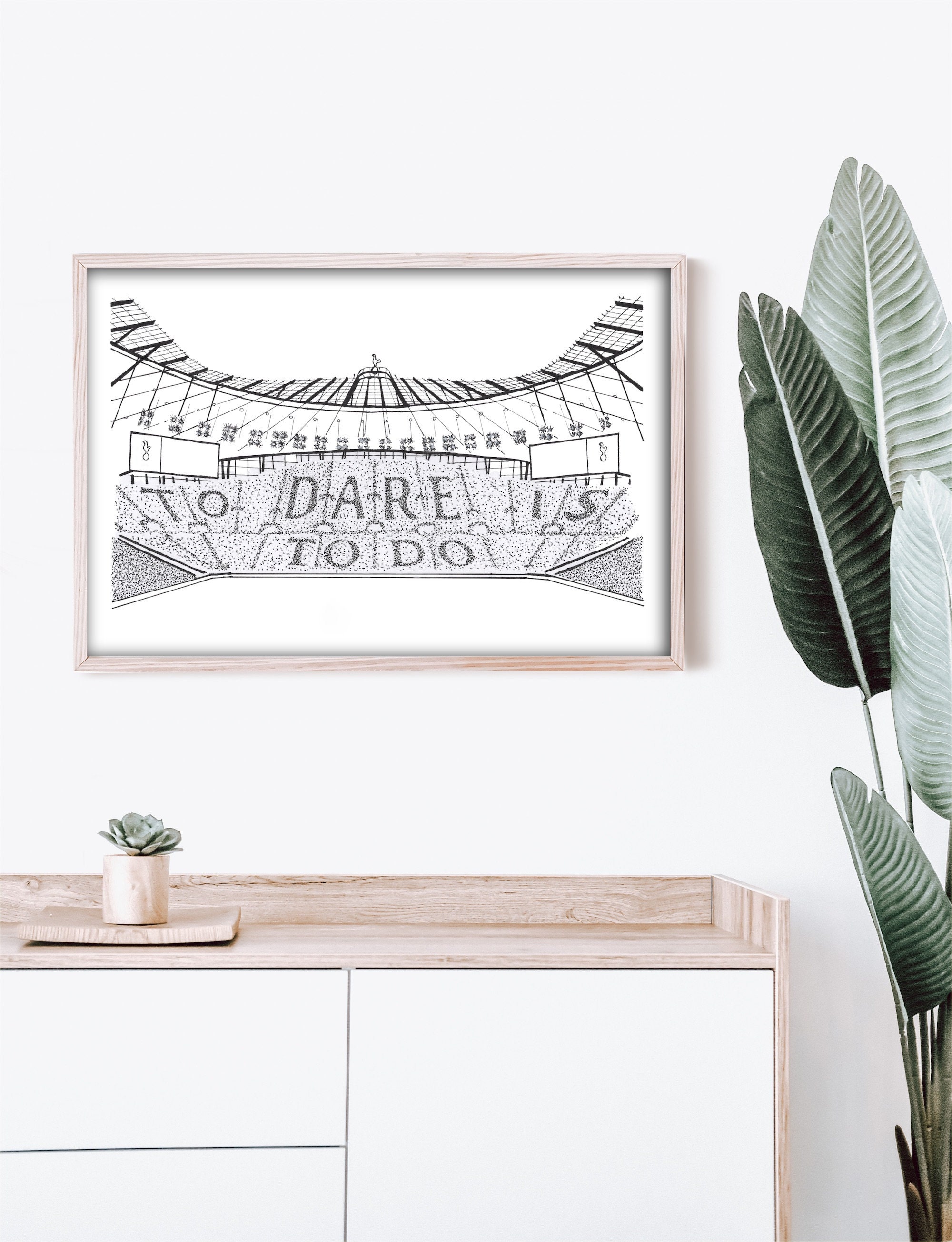 Tottenham Hotspur Stadium | Line Drawing - Etsy UK