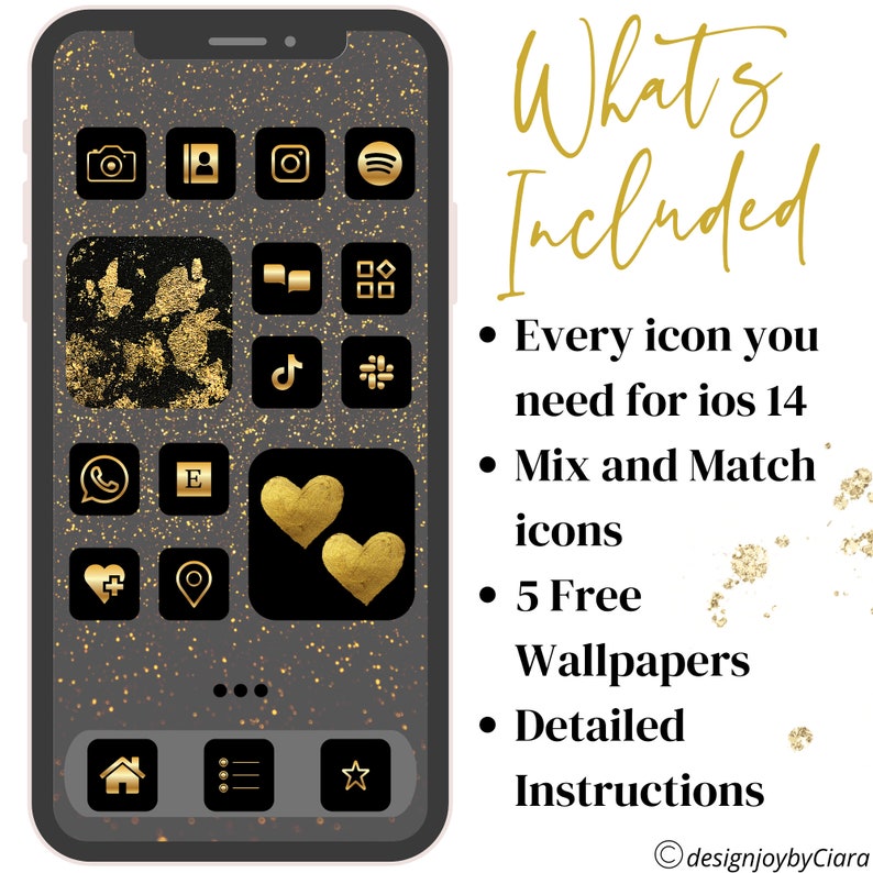 Ios 14 App Icons Pack Ios 14 App Covers iPhone Aesthetic Themes 100 ...