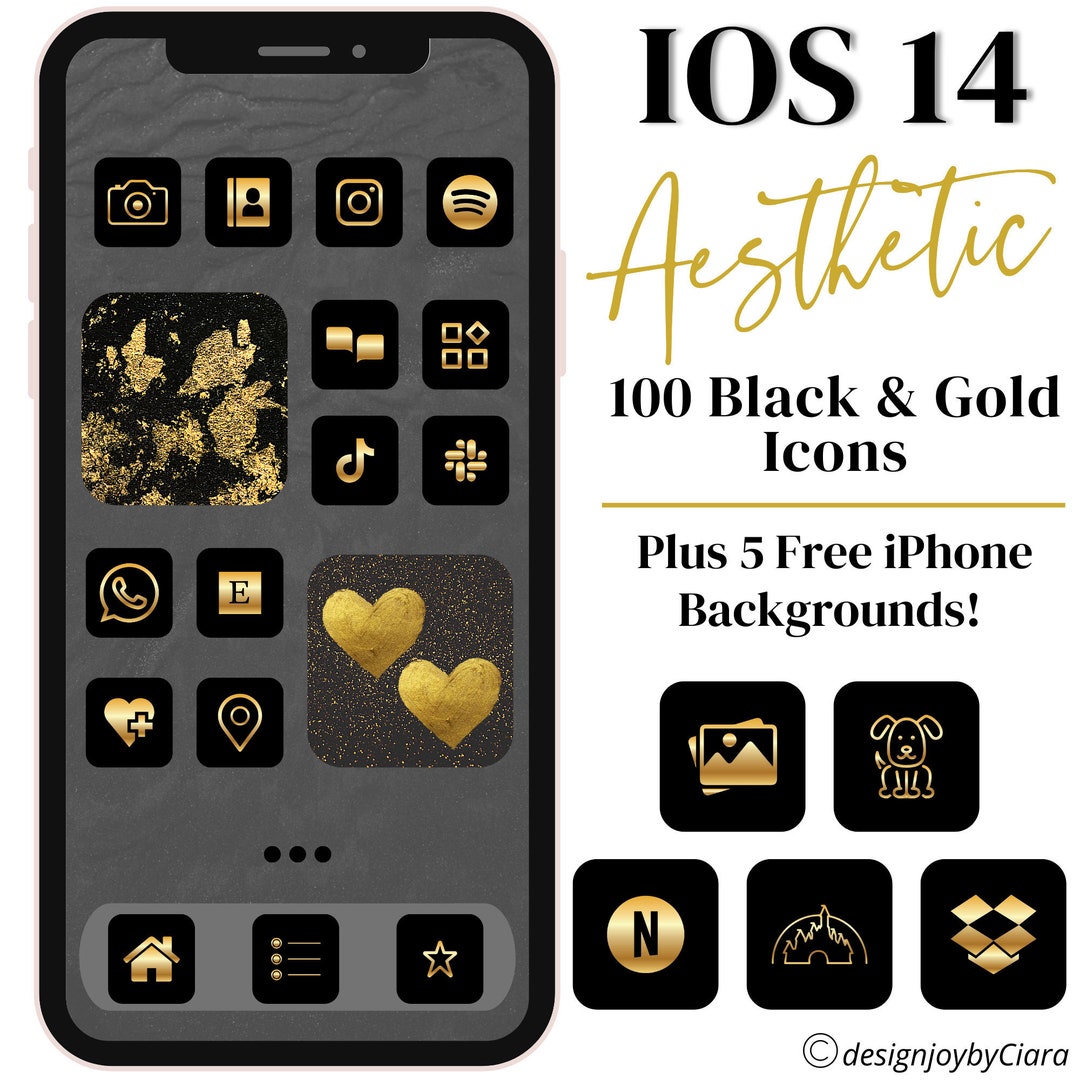 Ios 14 App Icons Pack Ios 14 App Covers iPhone Aesthetic Themes 100 ...