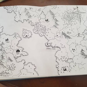 A3 Custom Hand Drawn Fantasy Map - Etsy
