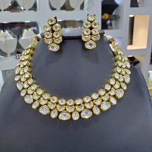 Sabyasachi Kundan Uncut Polki Choker Necklace With Earrings,sabyasachi Jewelry,indian Jewelry ...