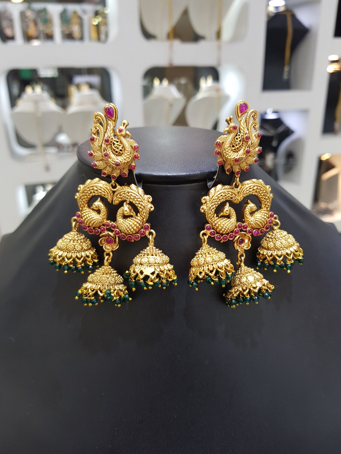 22K Gold Plated Temple Jewelry/temple Earrings/temple | Etsy