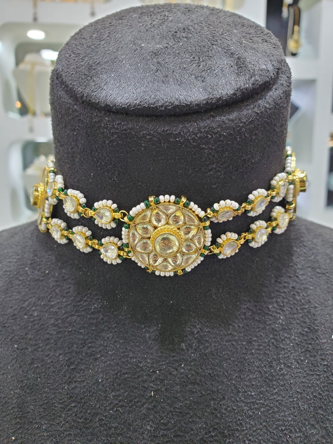 Sabyasachi Jadau Kundan Polki Choker Necklace and Earrings ,sabyasachi Jewelry,indian Jewelry ...